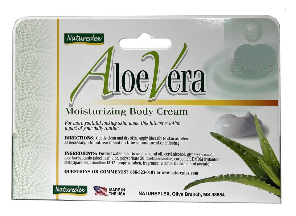 Natureplex ALOE VERA Moisturizing Body Cream Soft Skin Lotion Cream 1 ...