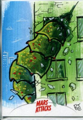 Mars Attacks Invasion Sketch Card By Robert Jiminez | eBay
