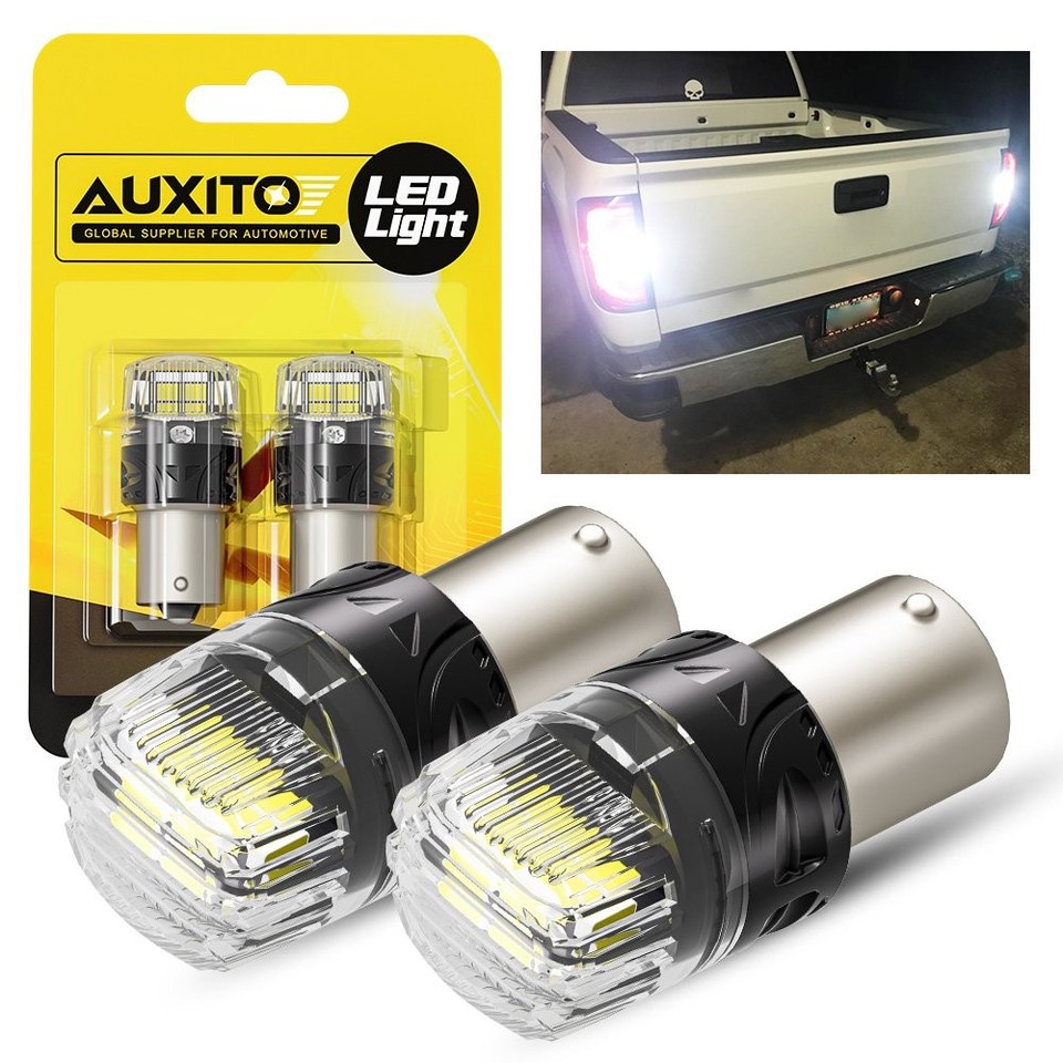 Auxito 7506 1156 LED Reverse Backup Light Bulbs 6500K For Stock Halogen ...