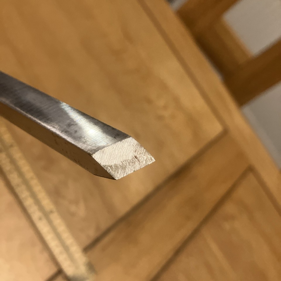 Woodturning 8mm wide parting chisel beech handle | eBay UK