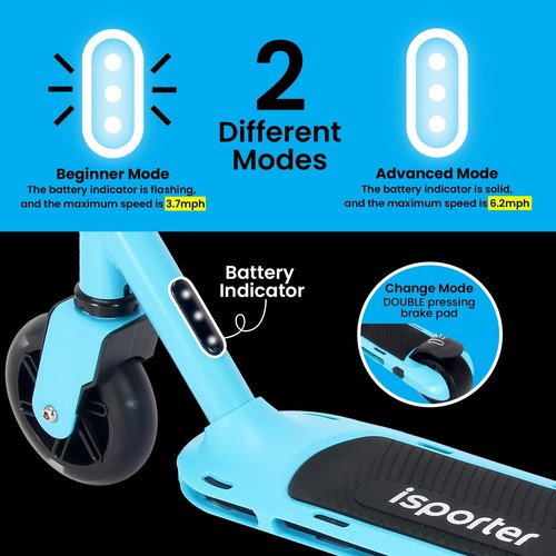 AERO iSporter Kids Electric Scooter for Boys and Girls Ages 6-12 or 8 ...