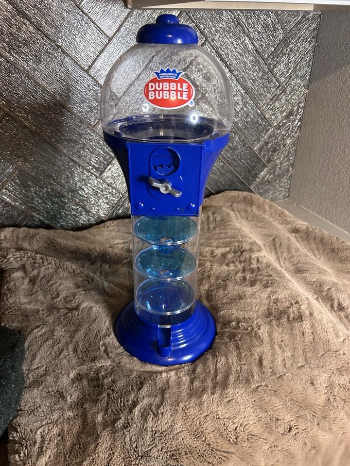 Double Bubble Spiral Fun Gumball Machine? Blue | eBay