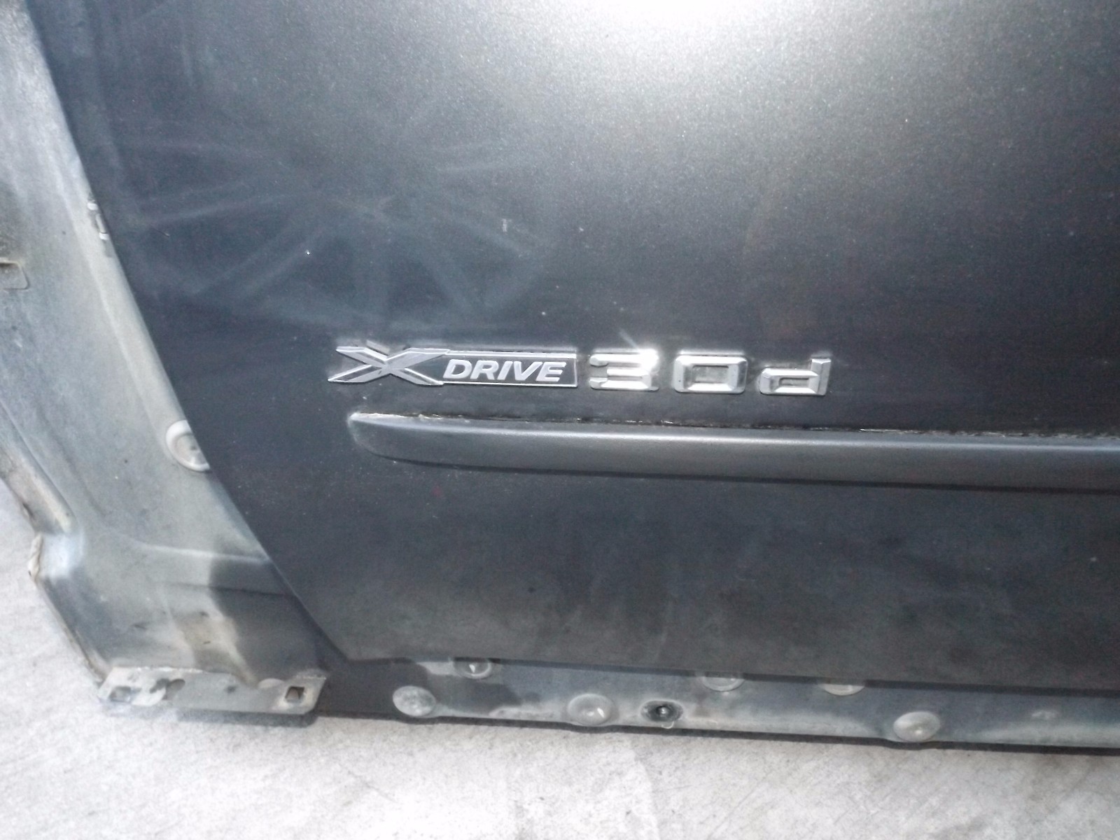 BMW X5 E70 2012 DOOR SHELL BARE LEFT HAND LH REAR PLATINGRAU METALLIC ...
