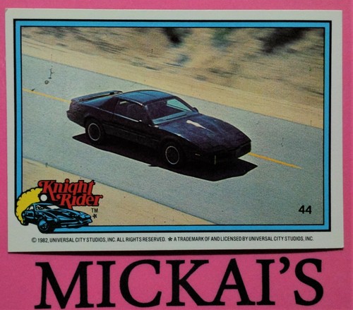 1982 DONRUSS KNIGHT RIDER TRADING CARD #44 Universal City Studios KITT ...