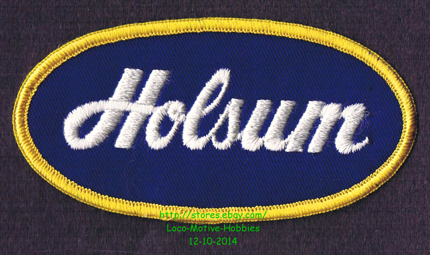 LMH PATCH Badge HOLSUM BREAD Enriched Baking Old Fashioned White Oval ...