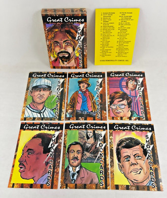 SHOCK CARDS: GREAT CRIMES (Personality Comics 1992) Complete Card Set J ...