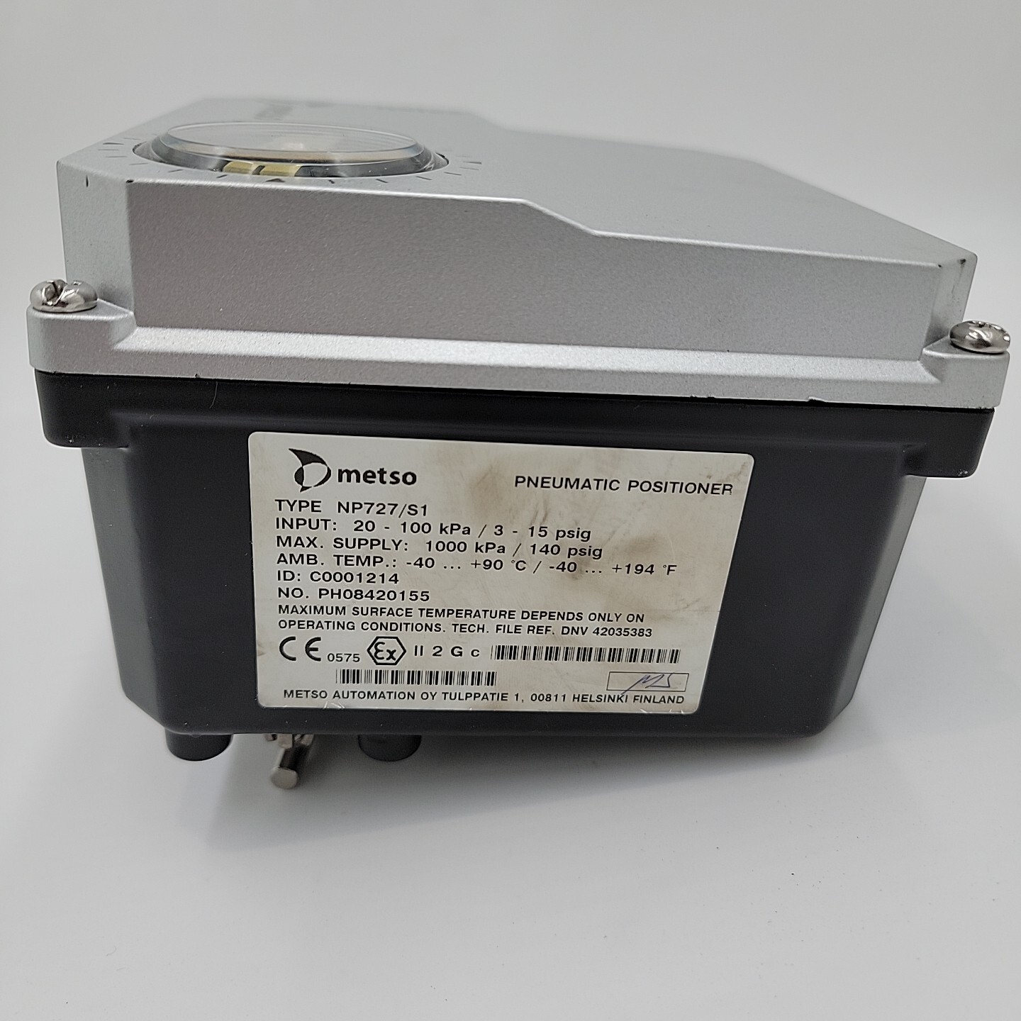 Metso/Neles NP727/S1 Pneumatic Valve Positioner | eBay