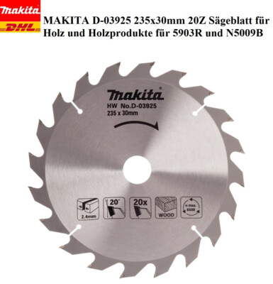MAKITA D-03925 235x30mm 20Z lama per legno prodotti in legno per 5903R ...