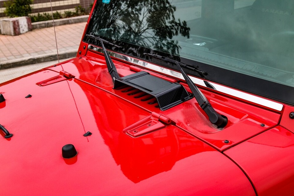 Air Intake Caps Rain Shield Hood Scoop Vent Cover For Jeep Wrangler JK ...