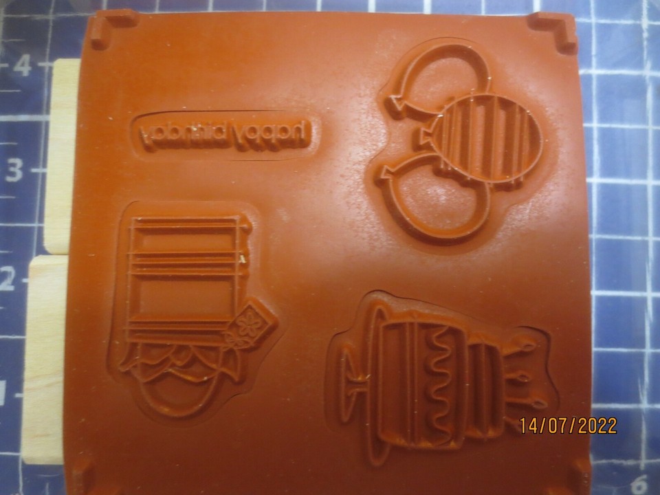 New Unmounted 4 pc set Stampin Up Bitty Birthday - Happy Balloons Cake ...