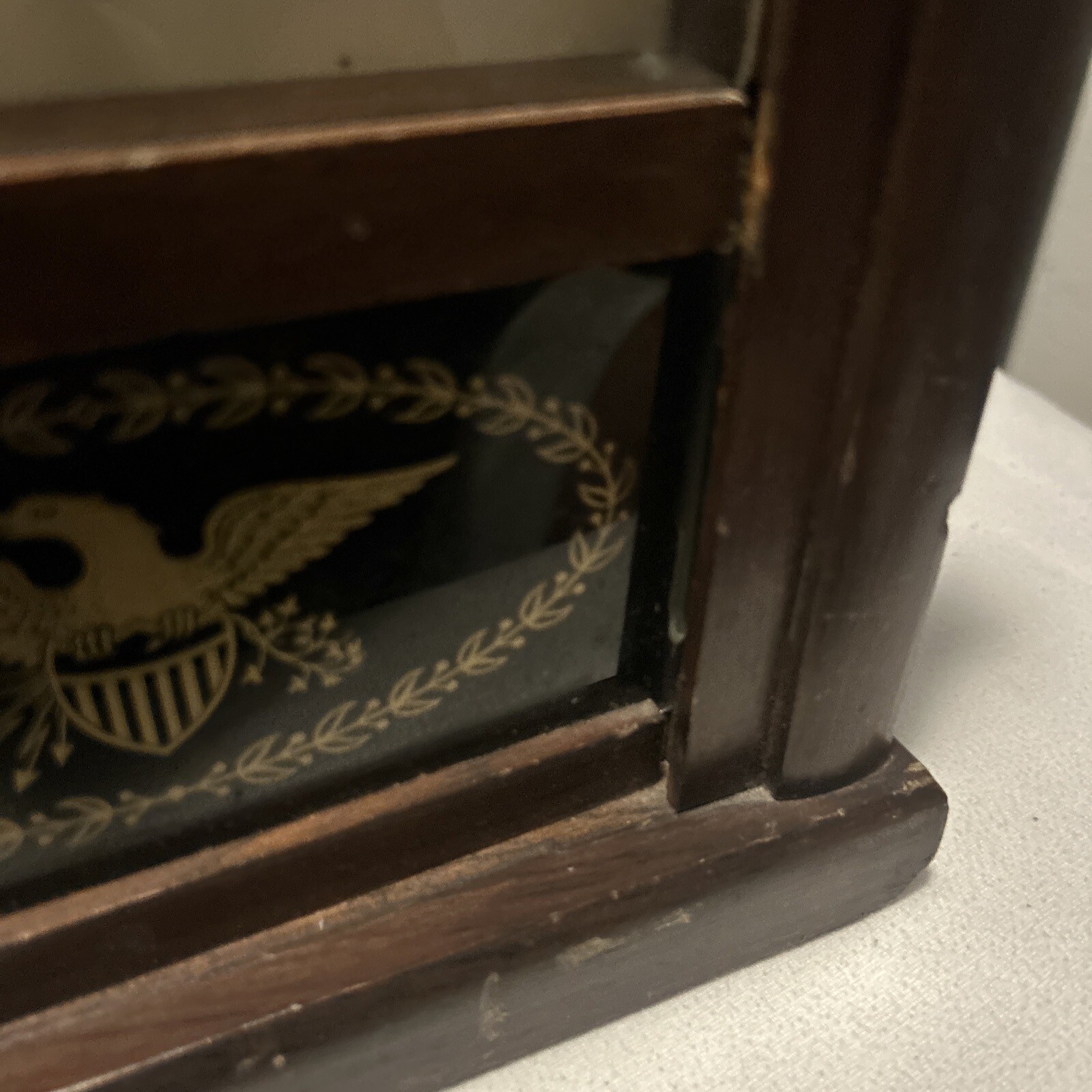 Ethan Allen Wooden Quartz Steeple Clock Eagle Mantle USA | eBay