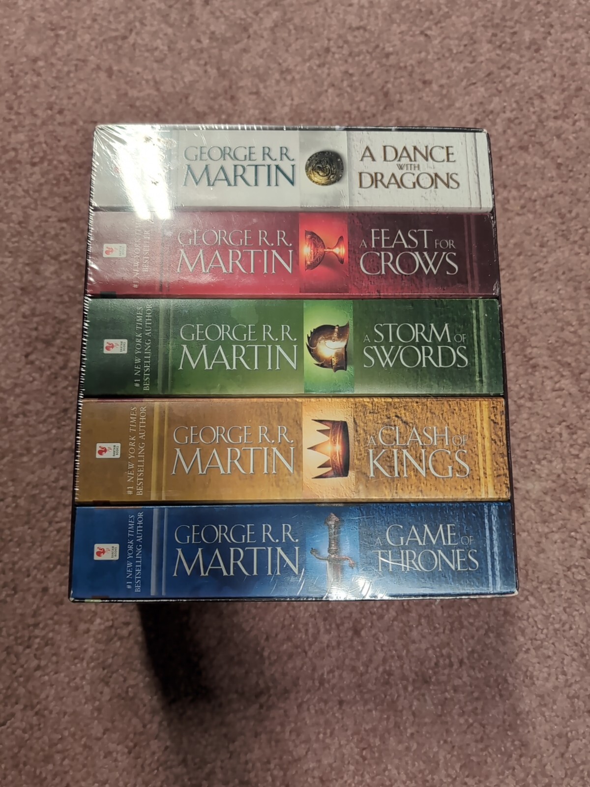 A Game of Thrones Complete Book Set 1-5 Paperback, George R. R. Martin ...