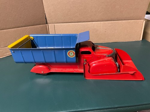 Vintage 1950's Marx Lumar Contractors Scoop Dump Truck Very nice ...