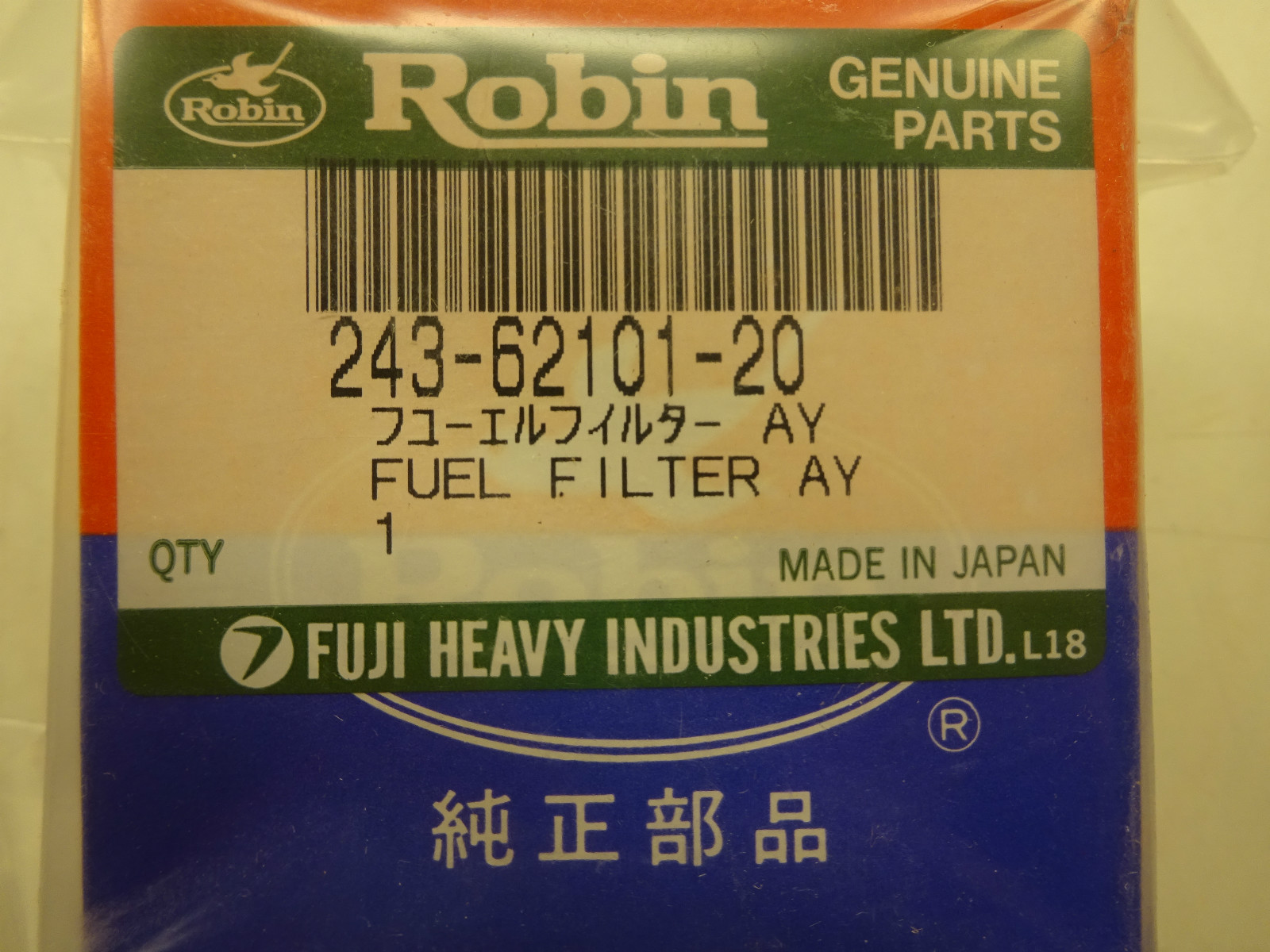 1 WIS CON FUEL FILTER EY2436210120 Robin Subaru 243-62101-20 | eBay