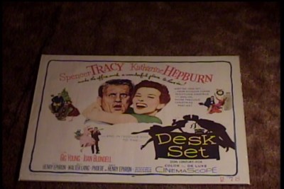 DESK SET 1957 HALF SHEET 22X28 MOVIE POSTER SPENCER TRACY KATHERINE ...