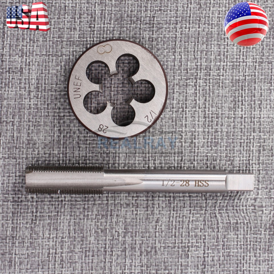 1/2"-28 Gunsmithing Tap and Die Set High Quality (1/2" x 28) 22LR 223 5 ...