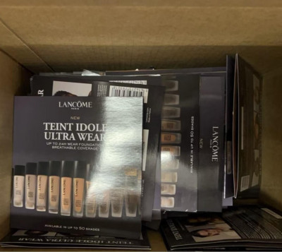 Lot 50X Lancome Teint Idole Ultra Wear Long Wear Foundation Sample Card ...