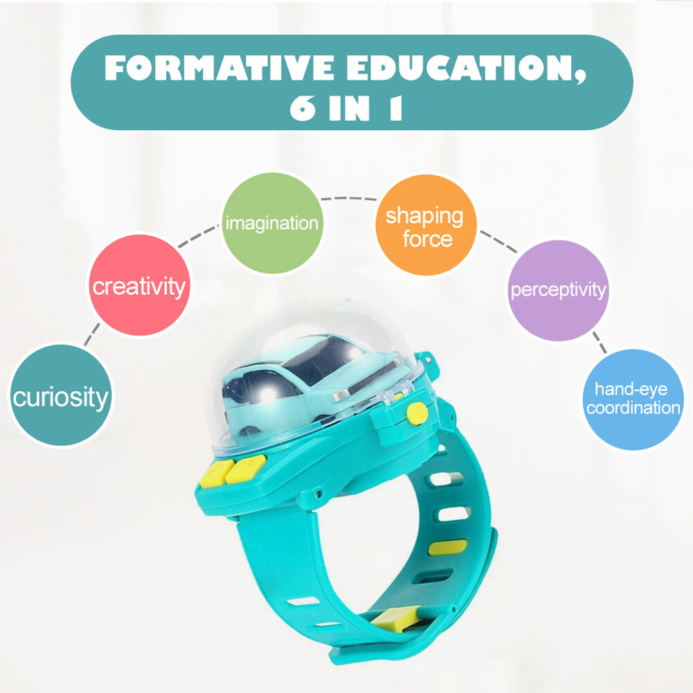 Mini Remote Control 2.4G Wrist Watch Racing Car 4CH RC Vehicle Toys ...