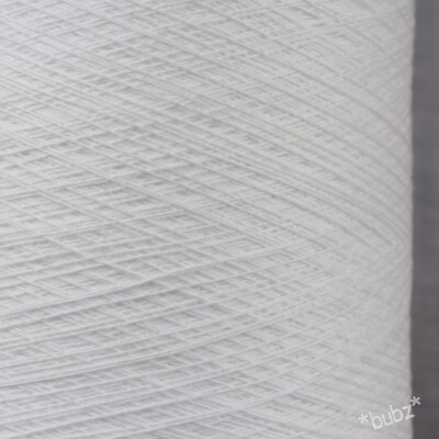 SOFT 3 PLY PIMA COTTON YARN 400g CONE OPTIC WHITE MACHINE KNITTING ...