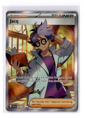Jacq (Full Art) - 236/198 Scarlet & Violet Base Set Ultra Rare - NM ...