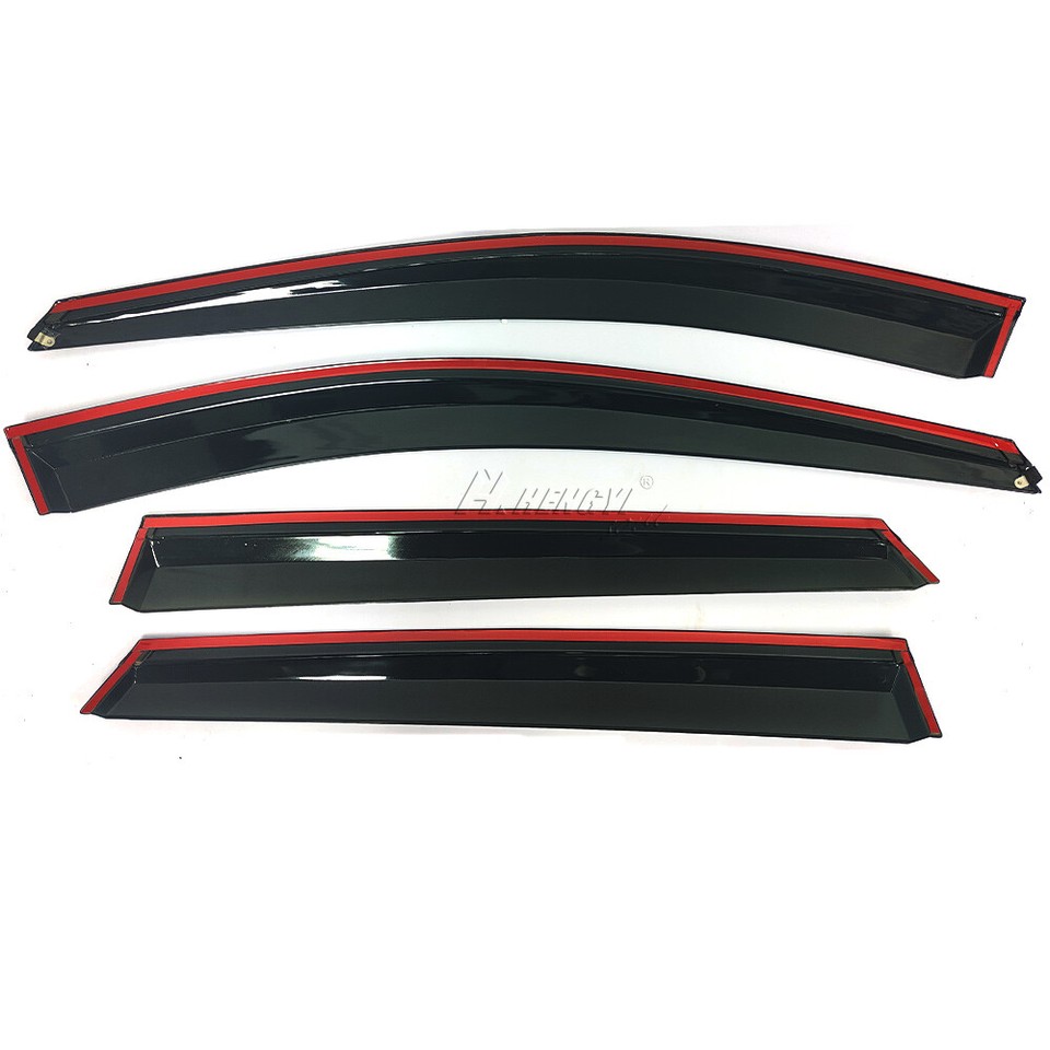 For 2020-2024 Ford Escape Chrome Trim Rain Guards Vent Deflector Window ...