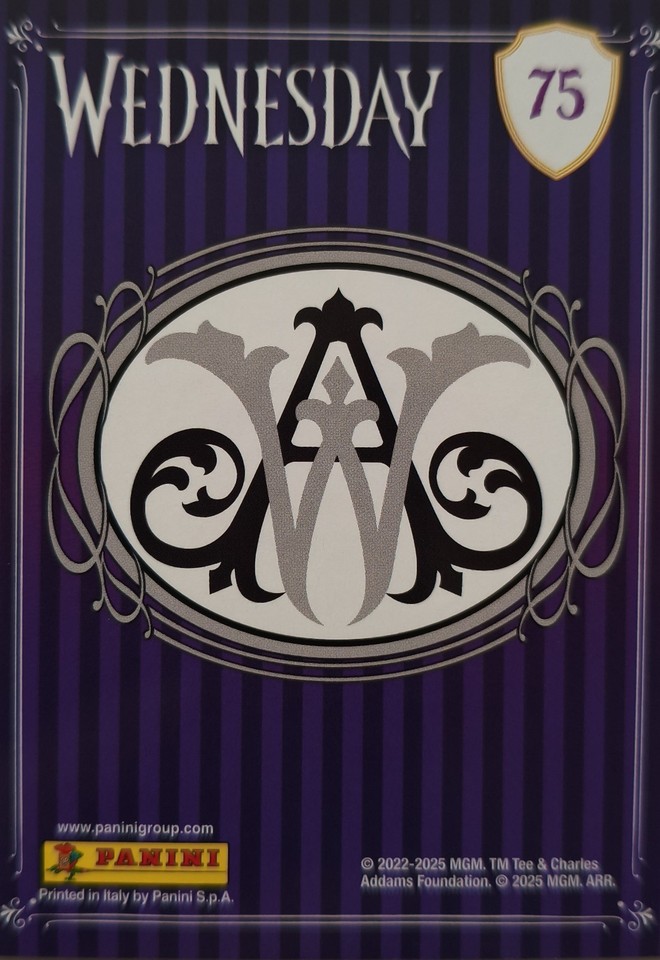 WEDNESDAY - Mystery Trading Cards 75 - Tyler Galpin Panini Sammelkarte ...