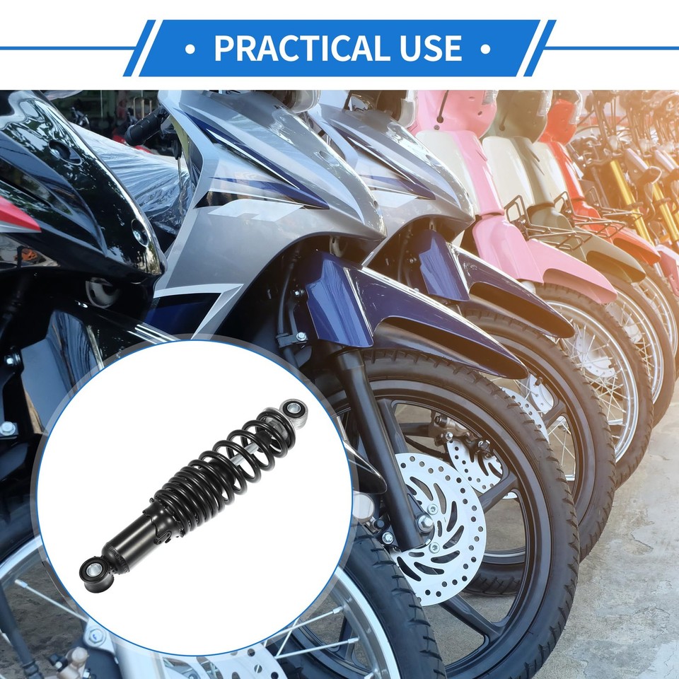 1 Pair Motorcycle Rear Suspension Shock, 290mm Rear Air Suspension ...