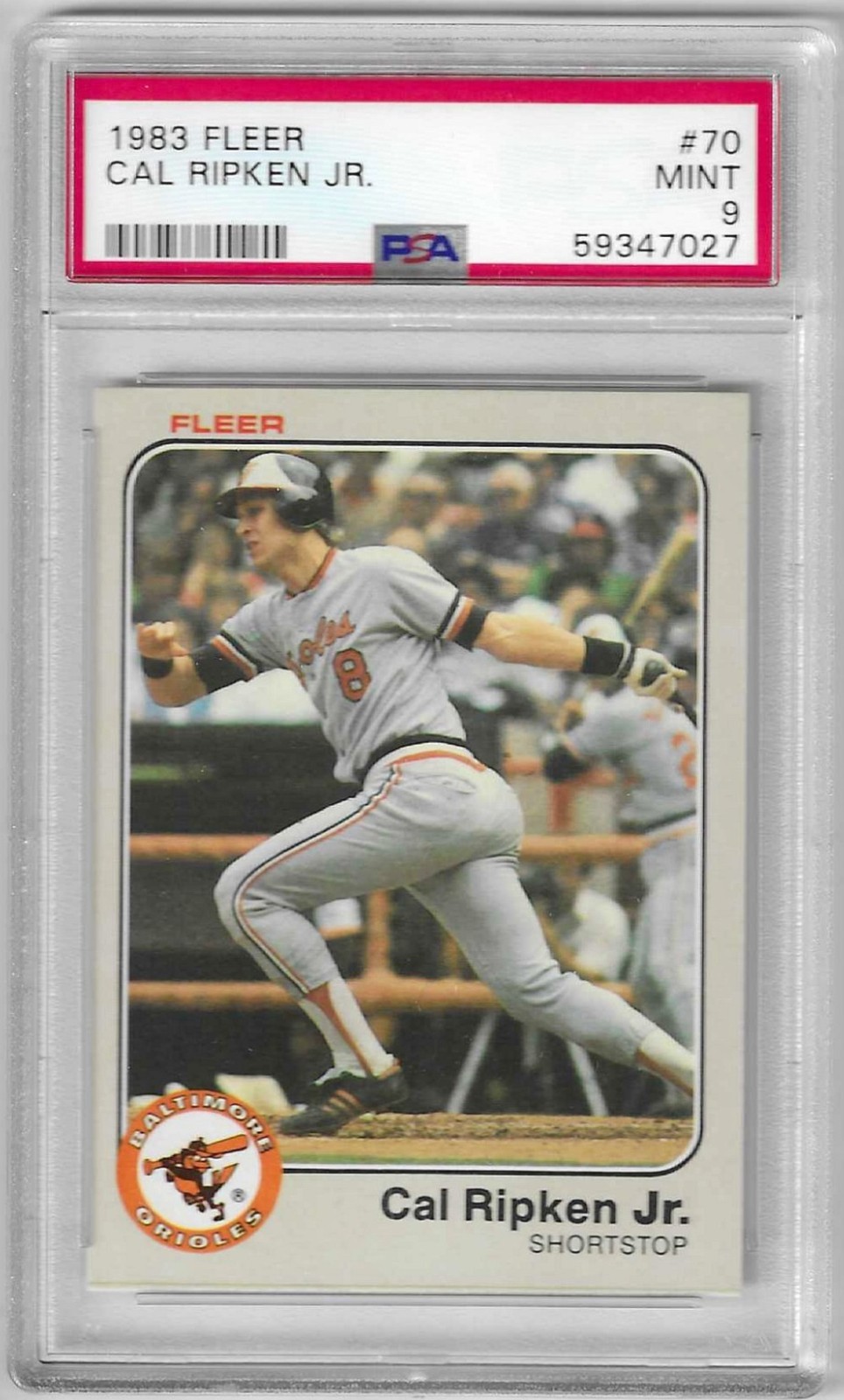 1983 Fleer Cal Ripken Jr. #70 PSA 9 Mint Baseball Card. | eBay