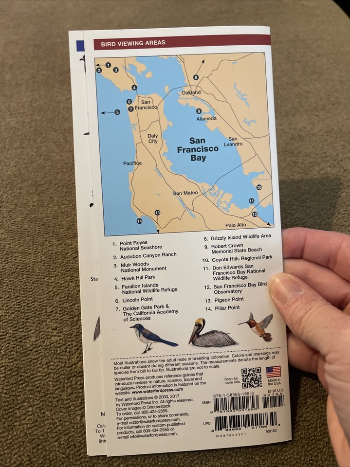 San Francisco Birds: A Folding Pocket Guide to , Kavanagh, Press (KC ...