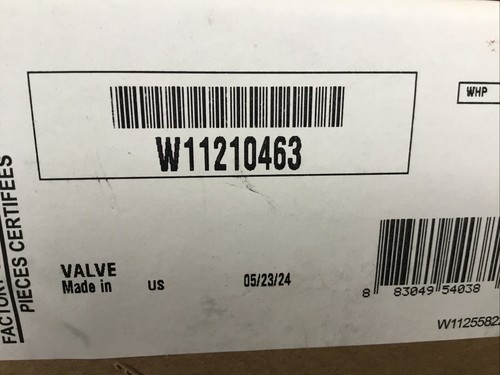 New Genuine OEM Whirlpool Washer Washing Machine Water Inlet Valve ...