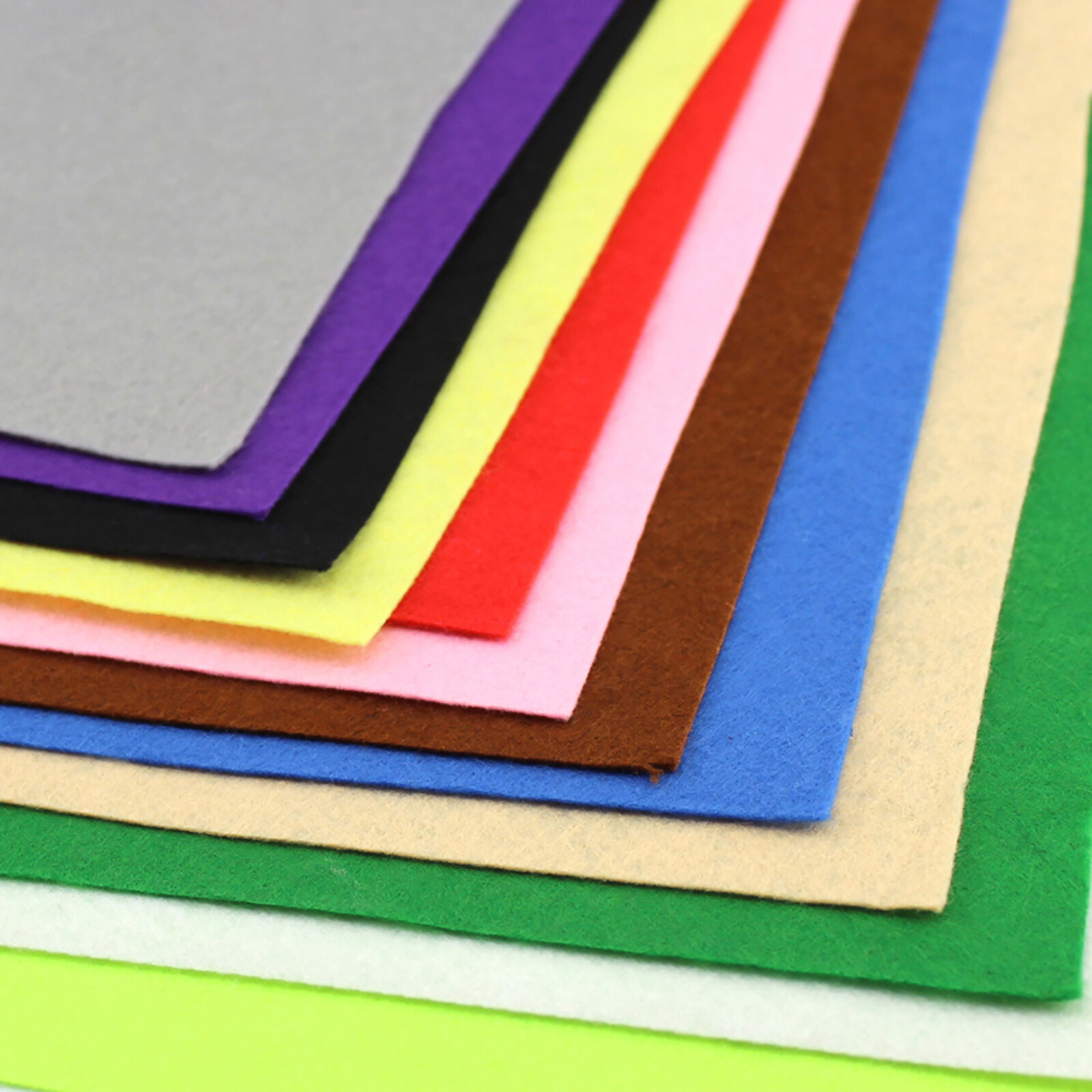 Bunte Handwerk Filz Fasern Stoffe verschiedene Farben Nähen Dekoration ...