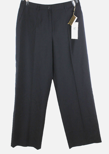 Jobis Pants 100% Wool, Wide Leg Black Suit Pants Women Size 44 L34 New ...