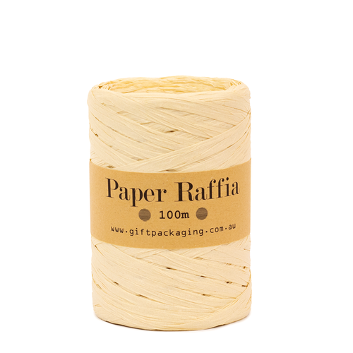 Straw Paper Raffia - 4mm x 100m Metres Bulk Roll - Gift Wrapping ...