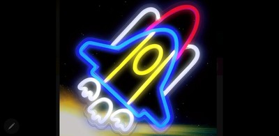 ROCKET Neon Sign Shape LED Neon Signs for Room Wall Bedroom Decor NEW ...