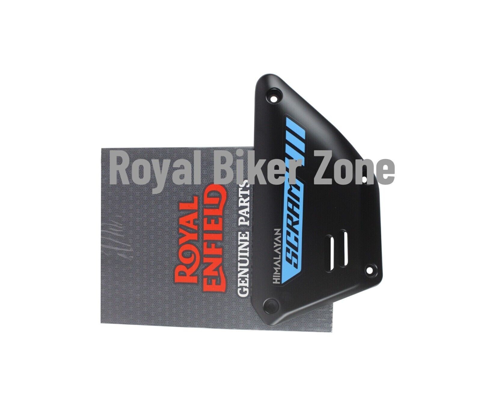 Royal Enfield "Left Side Panel With Sticker" For "Graphite Blue Scram ...