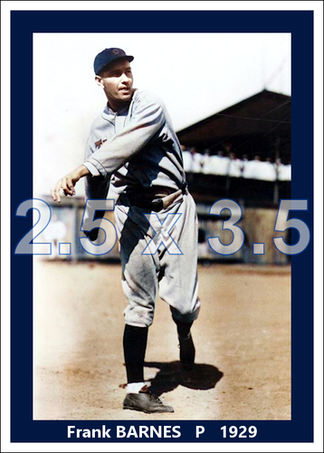 Frank Barnes - 1929 Detroit Tigers - choose a size - colorized print | eBay