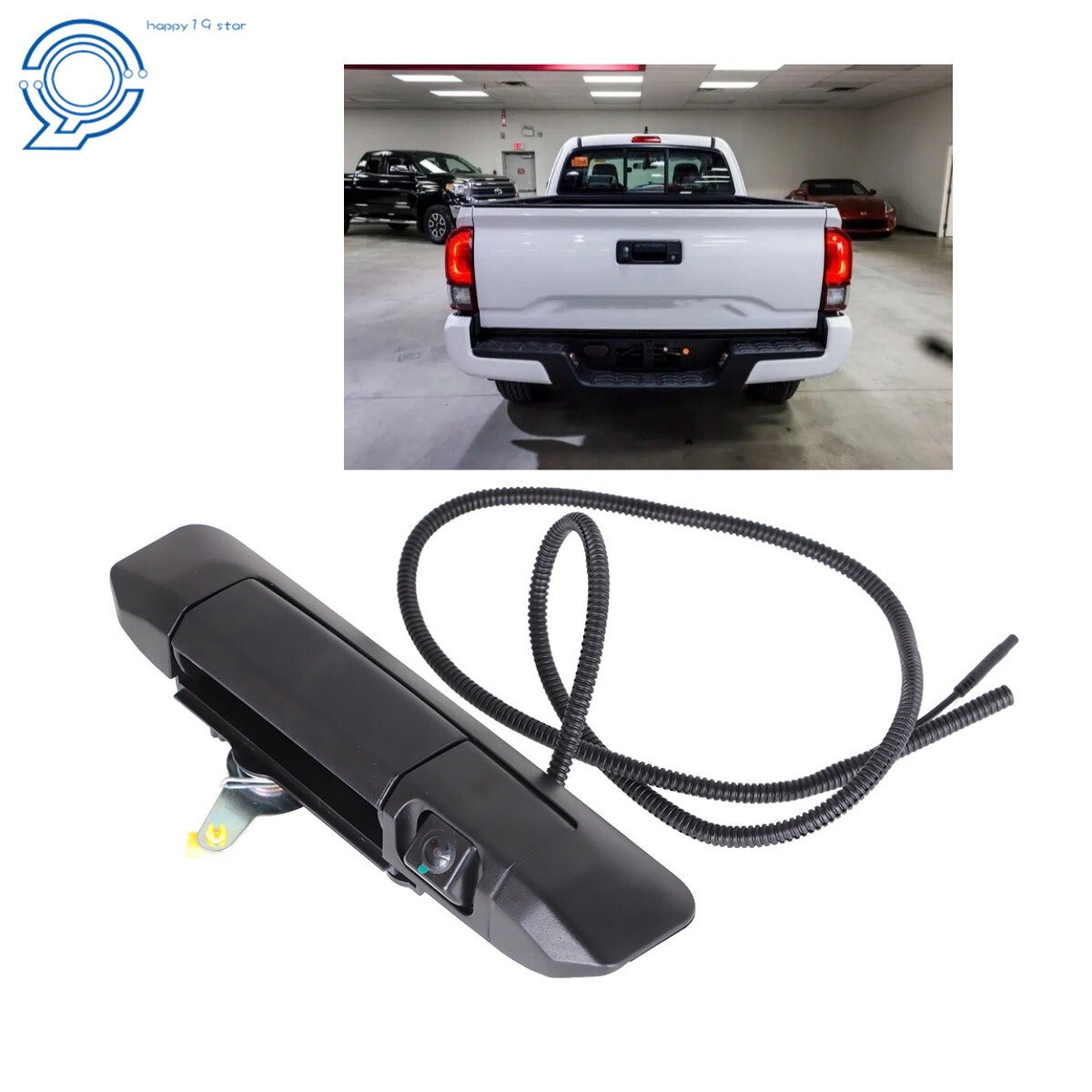 For Toyota Tacoma 2005-2014 Tailgate Handle With Backup Camera Black ...