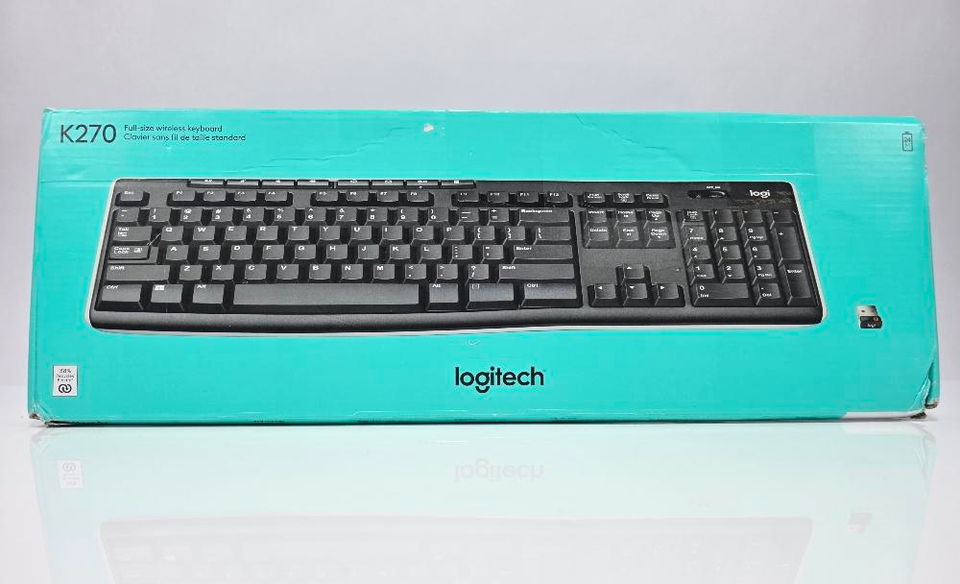 Logitech K270 Wireless Keyboard, USB Unifying Receiver, Black | eBay