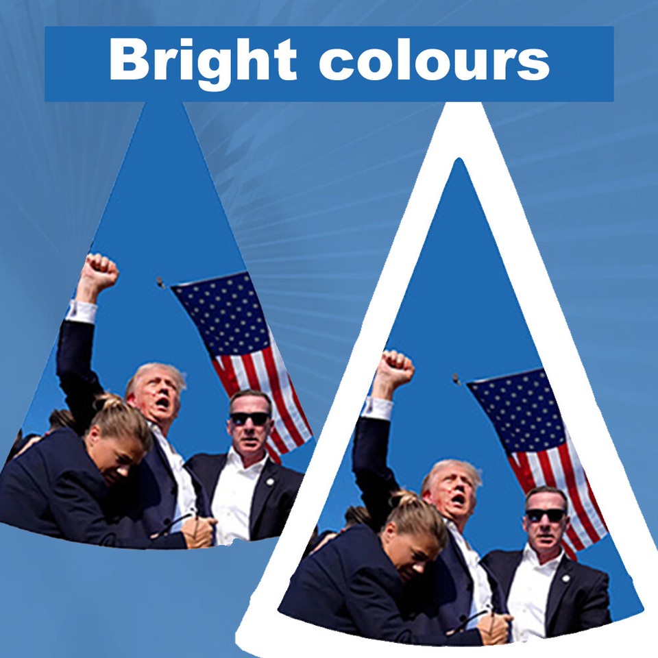 5pcs Donald Trump Theme Party Cone Party Hats 5x Party Cone Hats Party ...