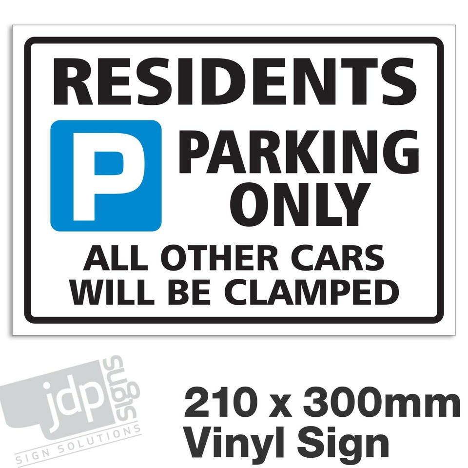 RESIDENTS PARKING ONLY – ALL OTHER CARS WILL BE CLAMPED - EXTERNAL ...