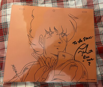 MACROSS ROBOTECH HIKARU ICHIJYO RICK HUNTER Cel Signed Voice Actor Tony ...