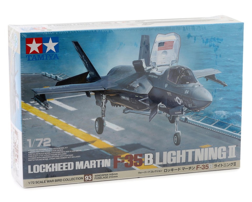 Tamiya 1/72 Lockheed Martin F-35B Lightning II Plastic Model Kit ...