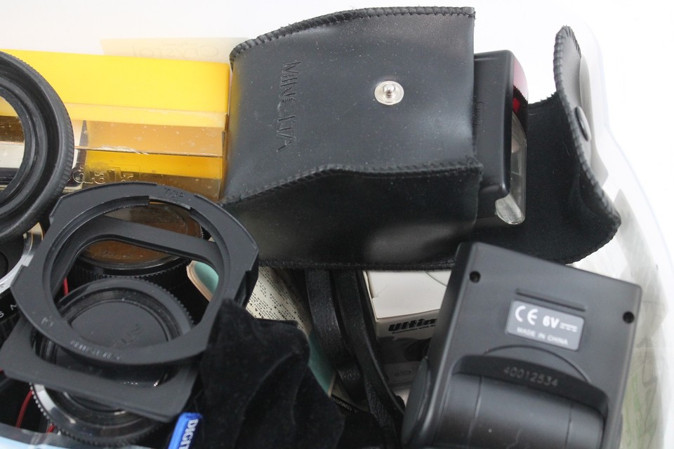 Assorted Camera Accessories Inc. Flashes, Converters & Filters Etc ...