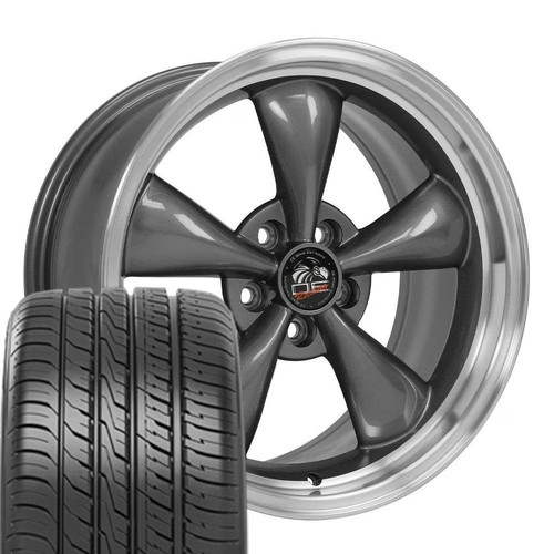 18 inch Anthracite 3448 Rims & 245/40ZR18 Tires Fit 1994-2004 Mustang ...
