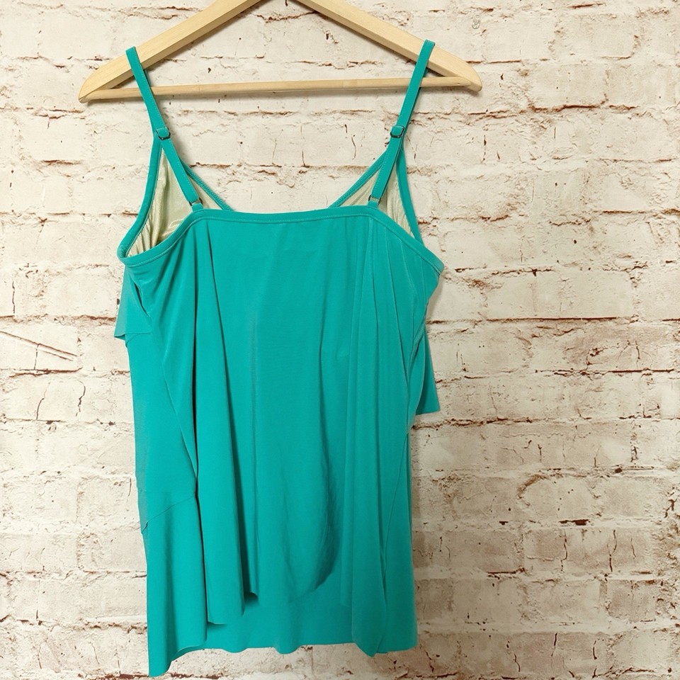 Magic Suit Womens Layered Swim Tankini Top Size 14 US Seafoam Green | eBay