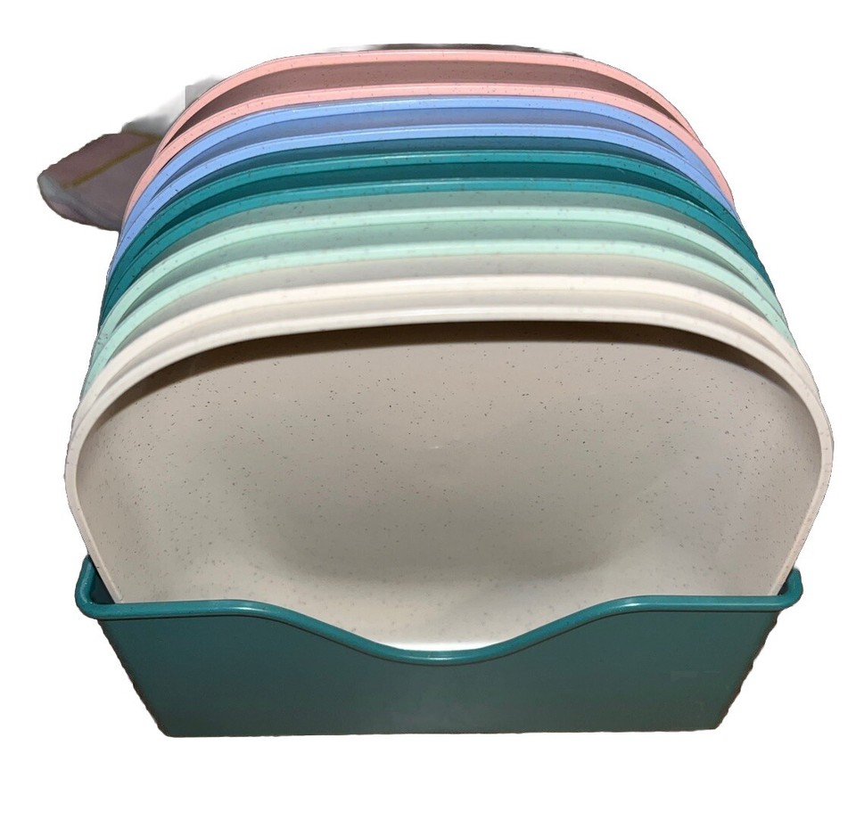 11 Piece Snack Plate Bpa Free Wide Application Square Fruit Dessert ...