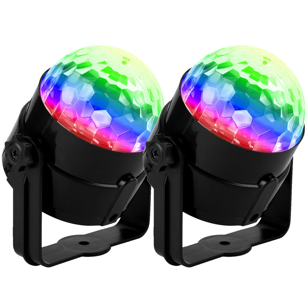 2x LED Disco Ball Light Party Magic Stage Light DJ Strobe Ball w ...