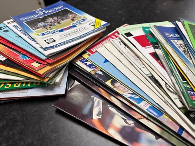FOOTBALL PROGRAMME COLLECTION - JOB LOT FOOTBALL MEMORABILIA VINTAGE ...