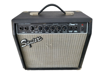 Fender Squier Champ 15 Guitar Practice Amplifier PR-408 with 2 Input ...