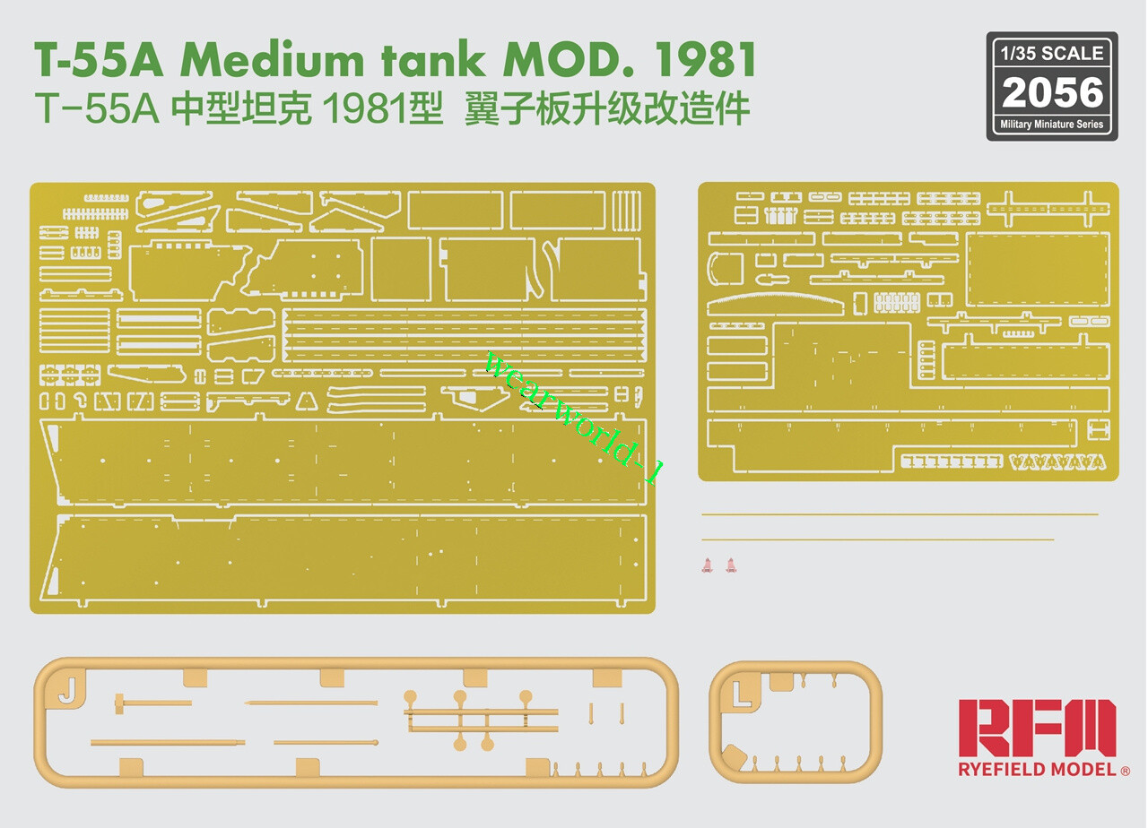 RYEFIELD RM-5098 1/35 T-55A Medium Tank Mod. 1981 With 3D Printed Part ...